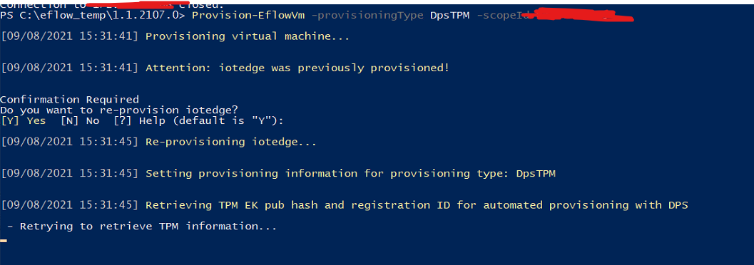 TPM/config.yaml resets to "default" after Set-EflowVM · Issue #72 · Azure/iotedge-eflow · GitHub