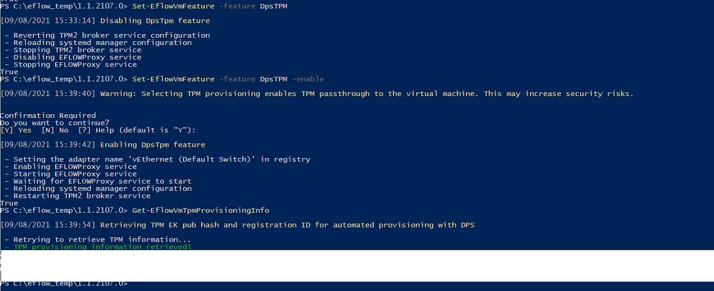 TPM/config.yaml resets to "default" after Set-EflowVM · Issue #72 · Azure/iotedge-eflow · GitHub