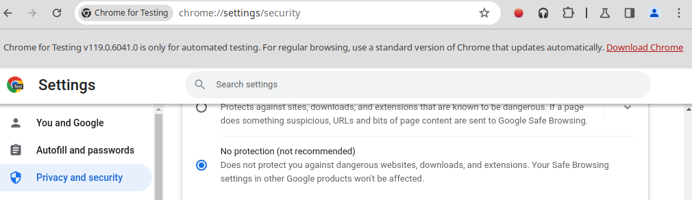 Why are parts of safebrowsing still enabled after explicitly being disabled? · Issue #62 ...
