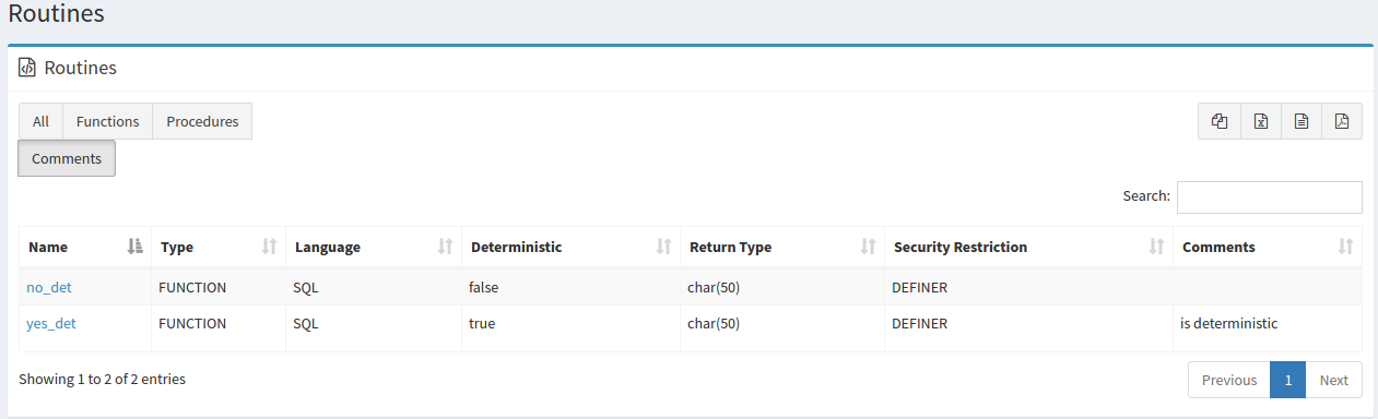 PostgreSQL 10.4 - missing routines and check constraints, no custom types, no triggers, and some ...