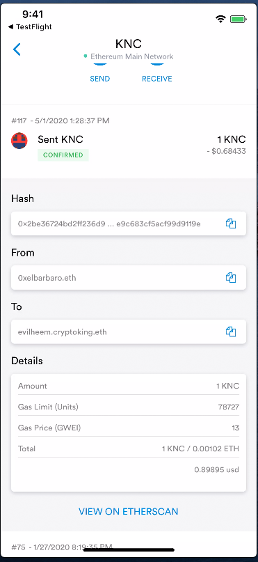 When sending a transaction, "Transaction error" alert pops up but ...