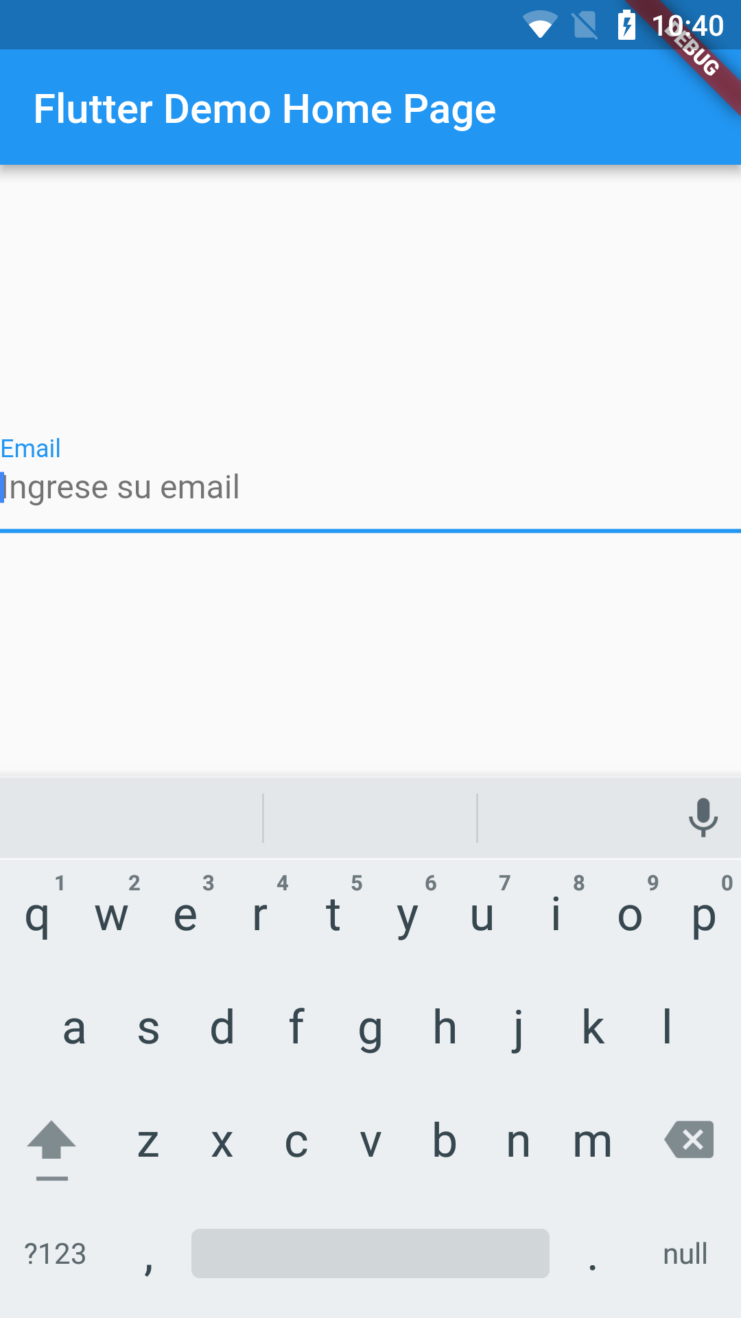 Keyboard Shows Null Instead Of The Done Button On Textfield · Issue 29798 · Flutterflutter