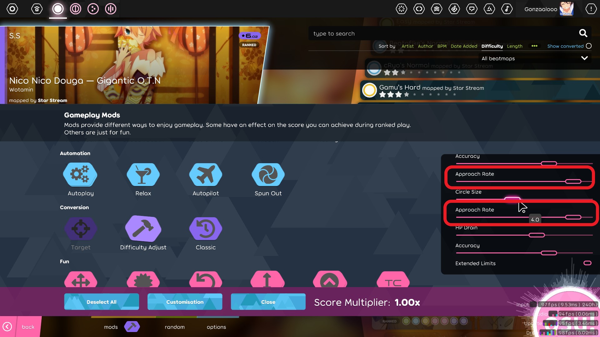 Difficulty Adjust mod show repeated values · Issue #11924 · ppy/osu ...