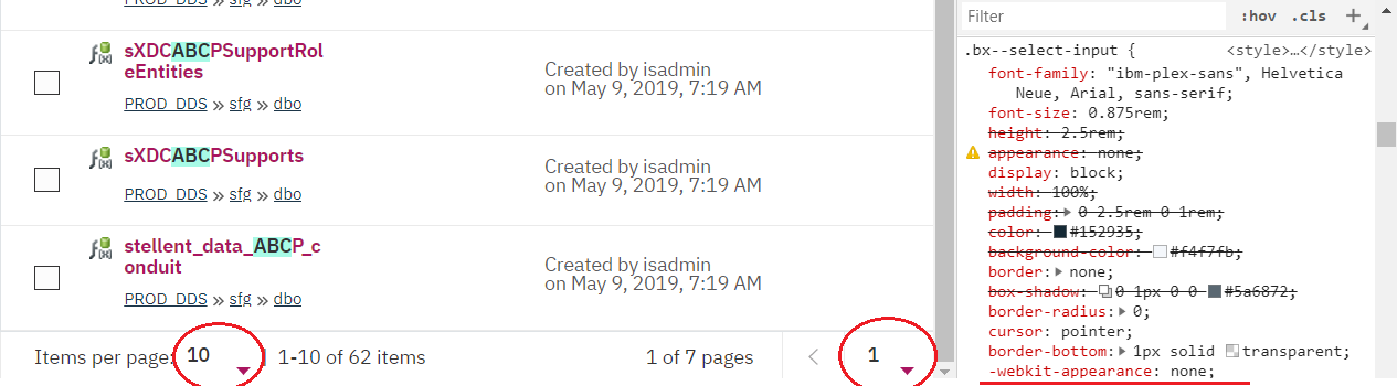 PaginationV2 select '-webkit-appearance: none' missing · Issue #2451 ...