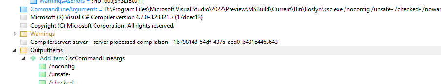 Setting Providecommandlineargs To The Cscvbc Task Includes Non Csc Args · Issue 67102 · Dotnet