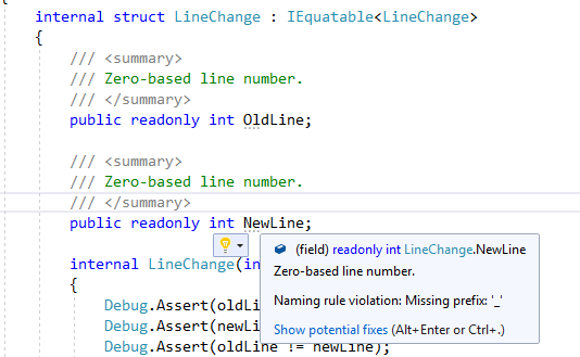 Dotnetnamingstancefieldstyle Doesnt Distinguish Between Publicinternal And Private
