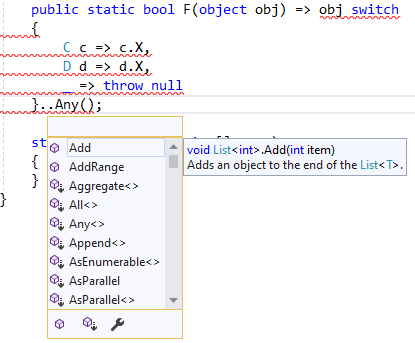 Completion should not be displayed after switch expression · Issue ...