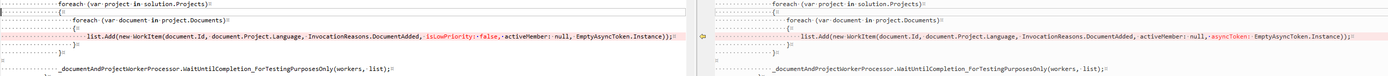 Change signature adds unnecessary argument names when removing a parameter · Issue #46455 ...