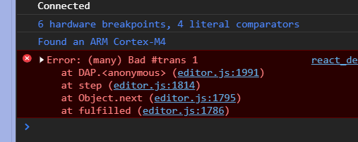 Full Flash + JACDAC leads to 'Bad Trans #1` · Issue #3938 · microsoft/pxt-microbit · GitHub