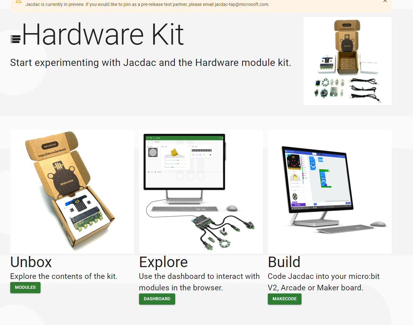 Kit page experience for jacdac-docs · Issue #621 · microsoft/jacdac · GitHub