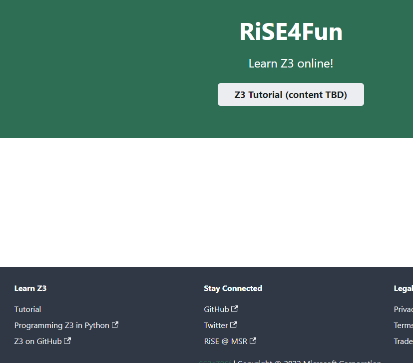 landing page inconsistent · Issue #26 · microsoft/z3guide · GitHub