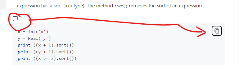 Move discussion button next to paste button · Issue #93 · microsoft/z3guide · GitHub