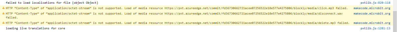 Invalid mime type for block sounds · Issue #3473 · microsoft/pxt · GitHub