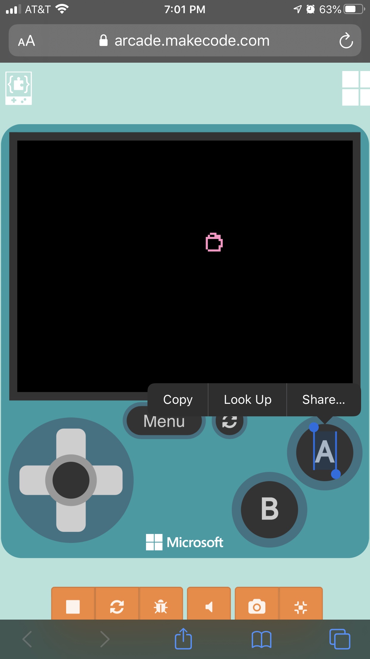Simulator Text Can Be Selected · Issue 1588 · Microsoft Pxt Arcade · Github