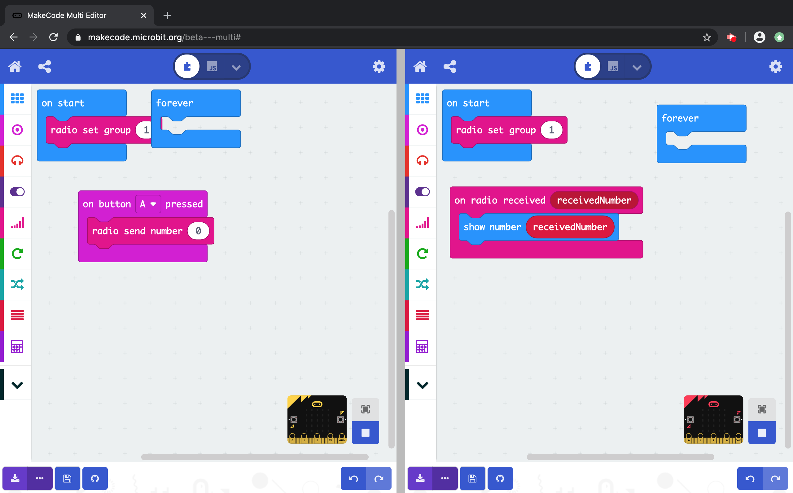Debugger icon not visible in half screen · Issue #3200 · microsoft/pxt-microbit · GitHub