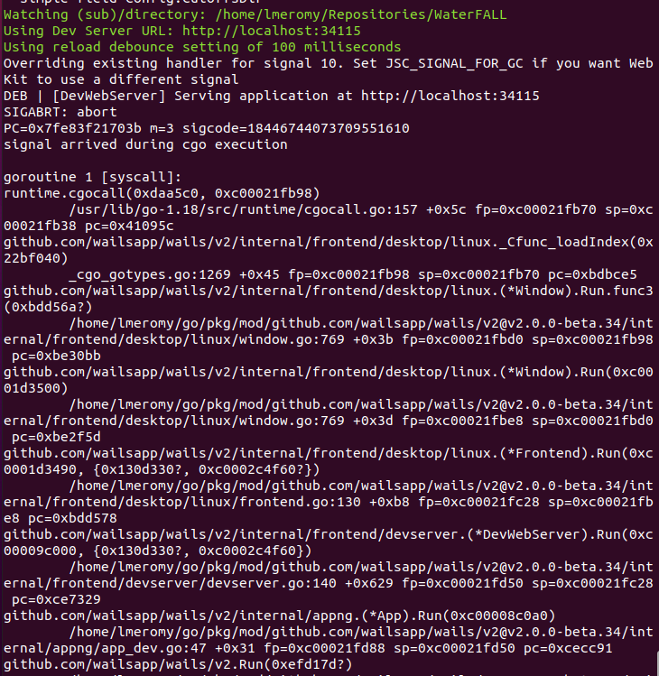 [v2] Linux: Intermittent failure for desktop app to launch · Issue #1316 · wailsapp/wails · GitHub