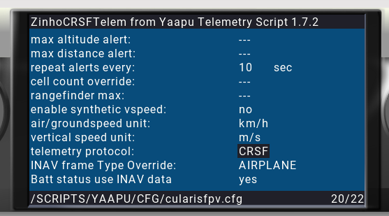MSP over Crossfire CRSF protocol · Issue #3886 · iNavFlight/inav · GitHub