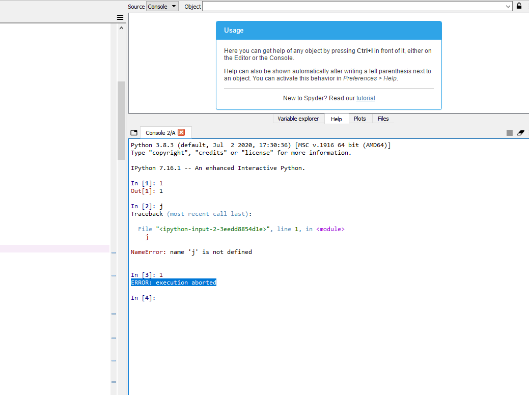 Spyder 4 1 4 Error Execution Aborted · Issue 13530 · Spyder Ide