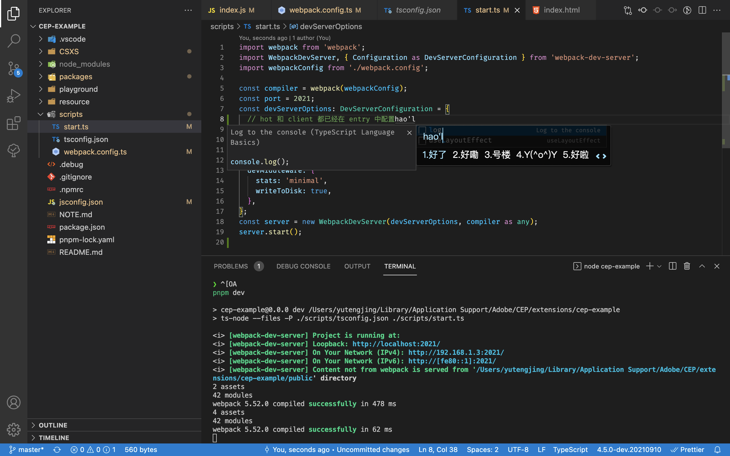 input Chinese shouldn't trigger suggestion when typing · Issue #132939 · microsoft/vscode · GitHub