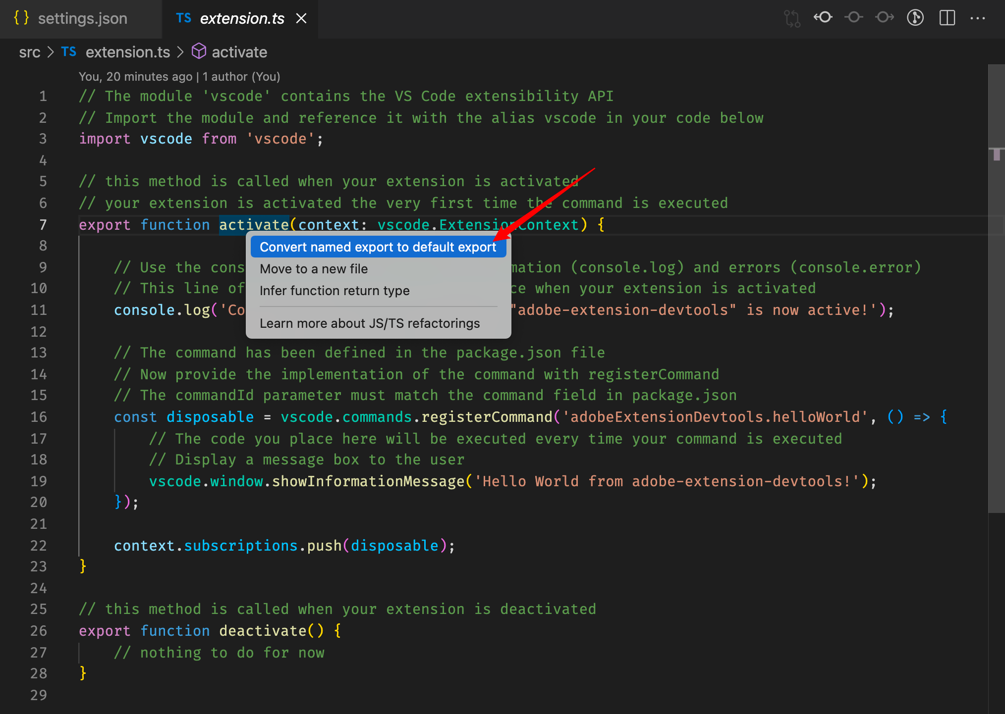 Provide Setting Option To Hide `learn More About Js Ts Refactorings` · Issue 139465 · Microsoft