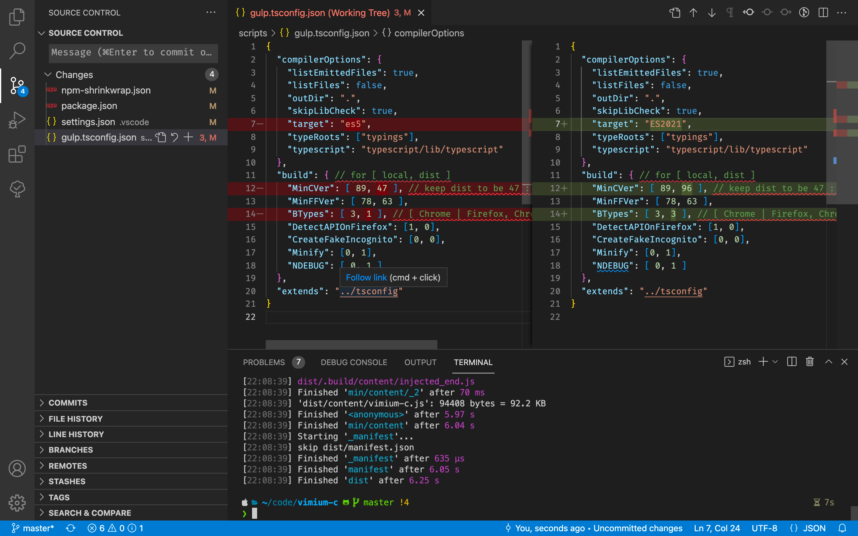 Self build dist error: Unrecognized manifest key 'browser_specific ...