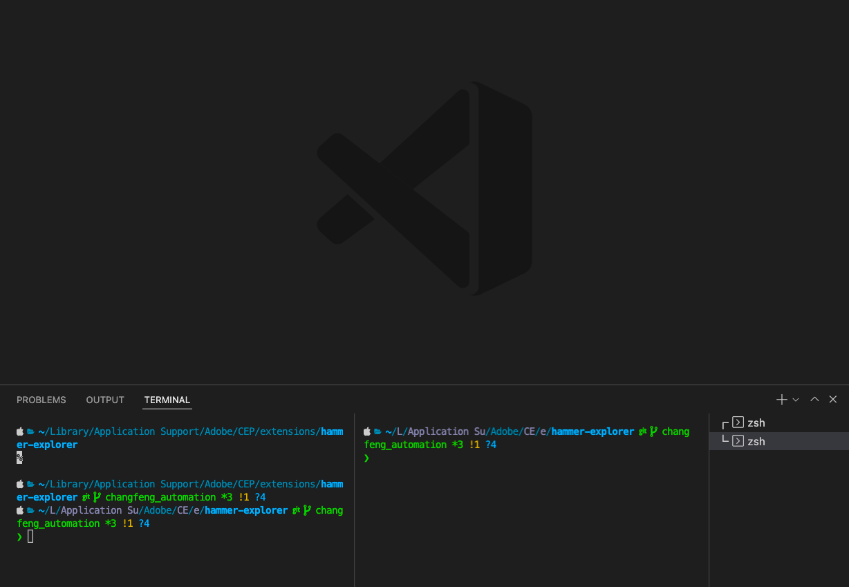 The first terminal output extra prompt when create second termial ...