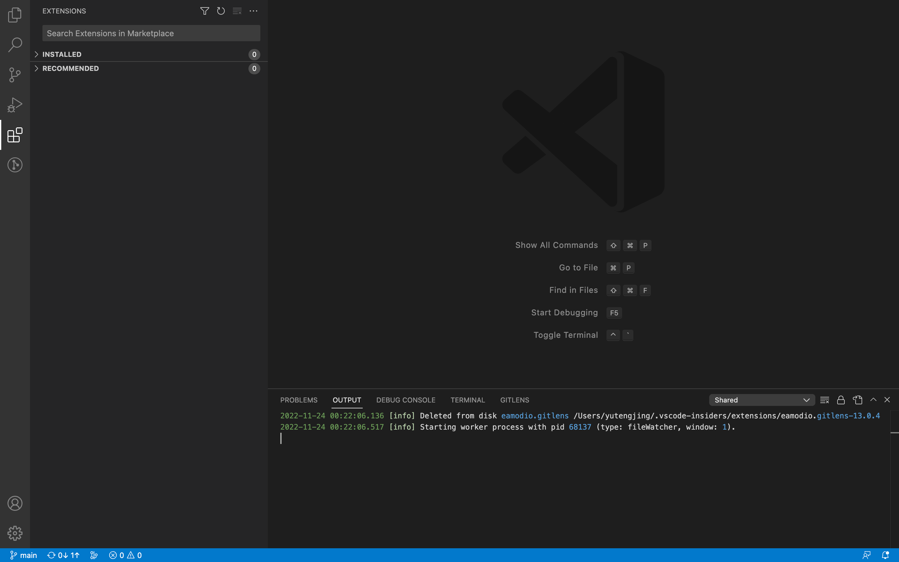 Can't see the installed extensions · Issue #165539 · microsoft/vscode · GitHub