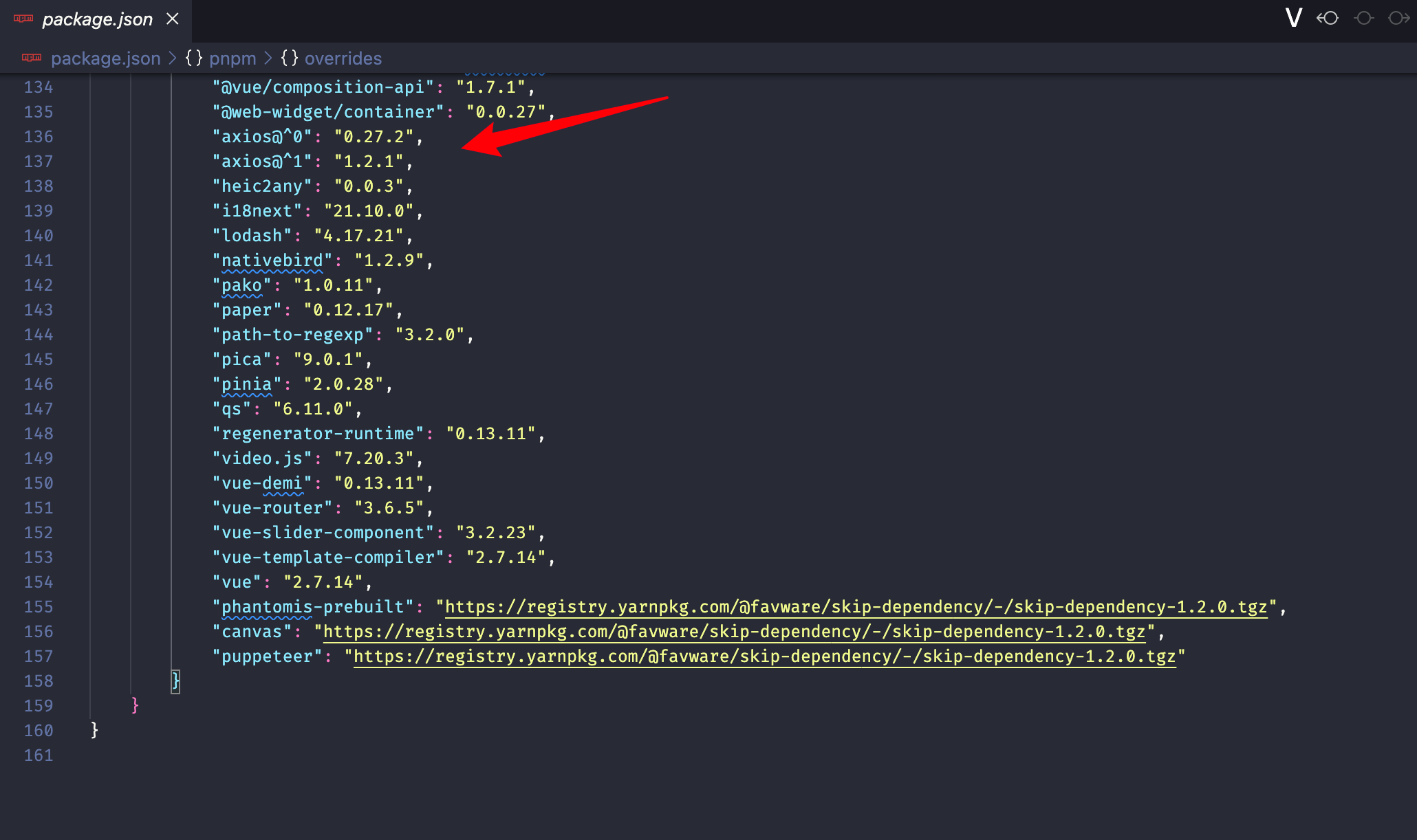 overrides doesn't work · Issue #5783 · pnpm/pnpm · GitHub