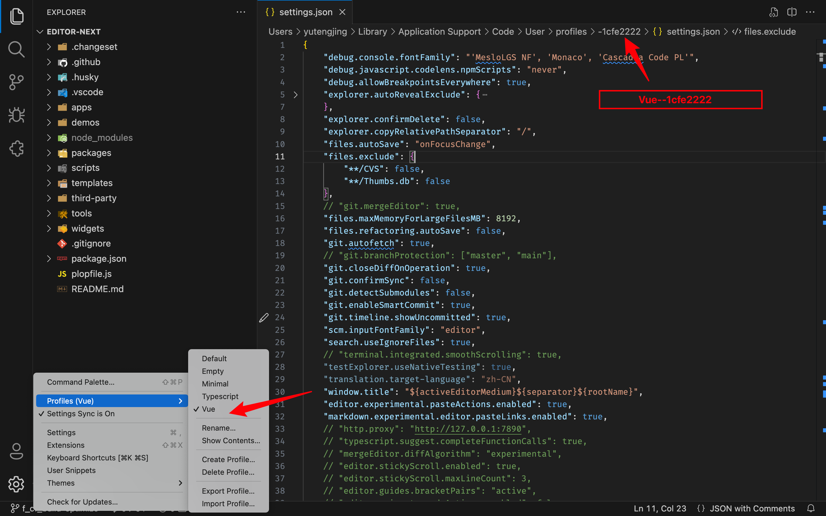prefix profile folder name with profile name · Issue #174185 · microsoft/vscode · GitHub