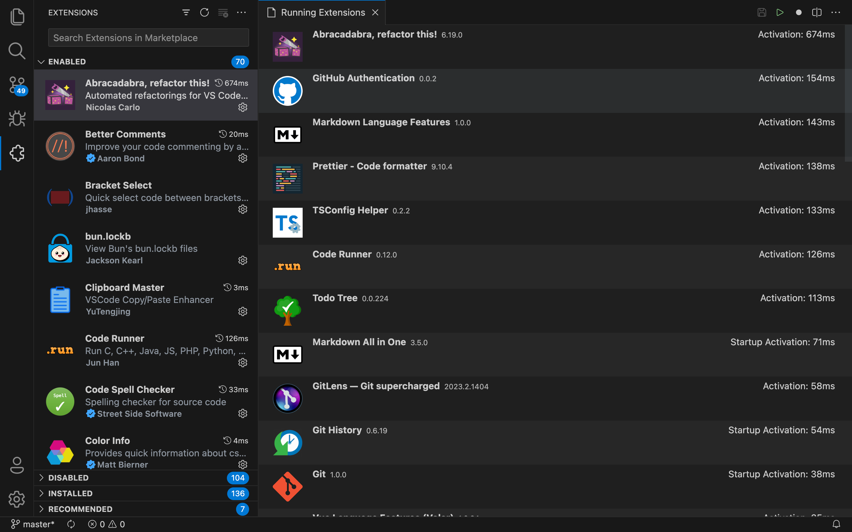 Relatively high extension activation time · Issue #776 · nicoespeon/abracadabra · GitHub