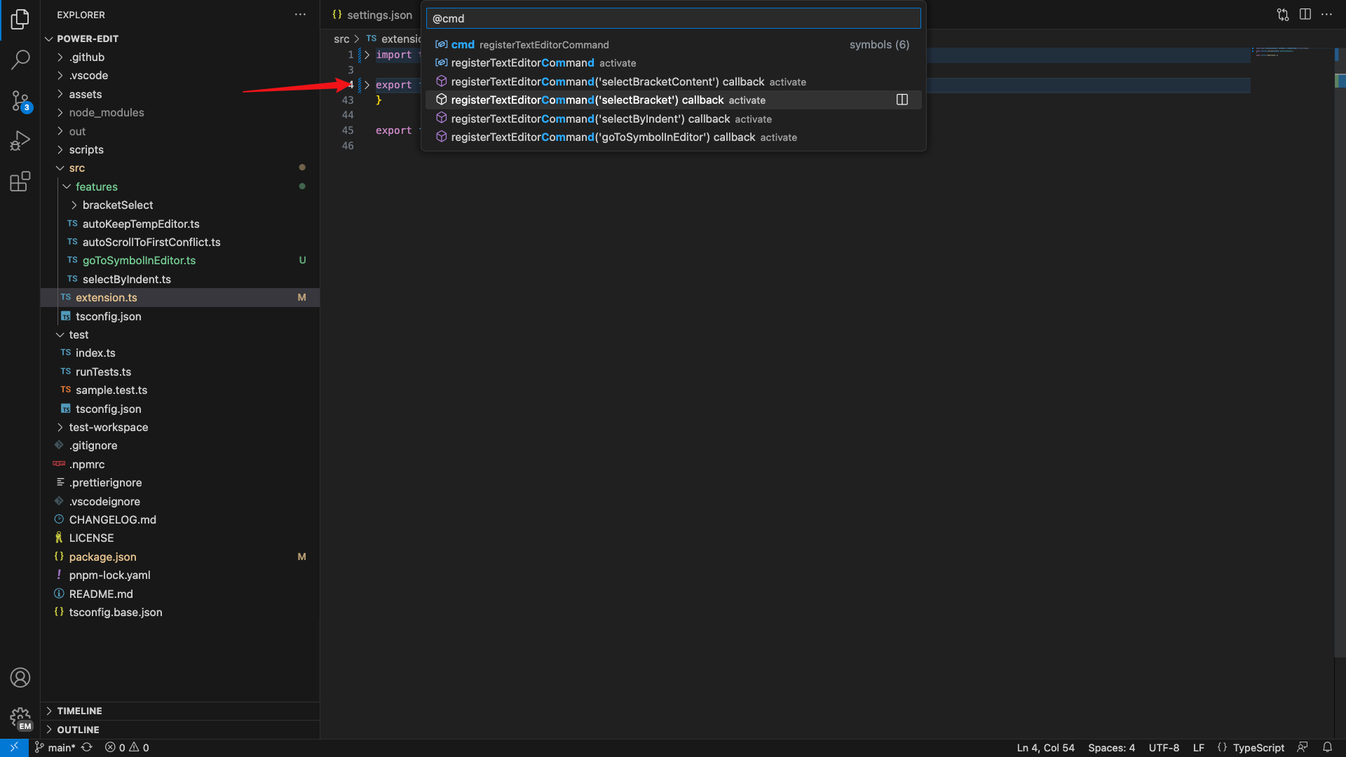 [Feature] auto unfold code when navigate symbols · Issue #187418 · microsoft/vscode · GitHub