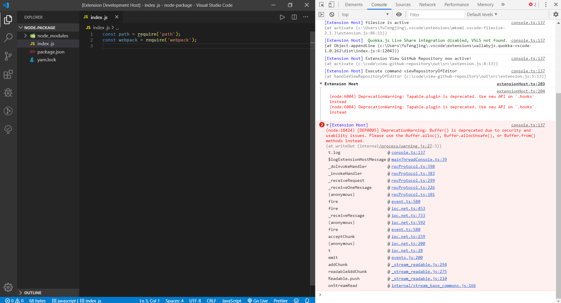 Buffer() is deprecated due to security and usability issues. · Issue ...