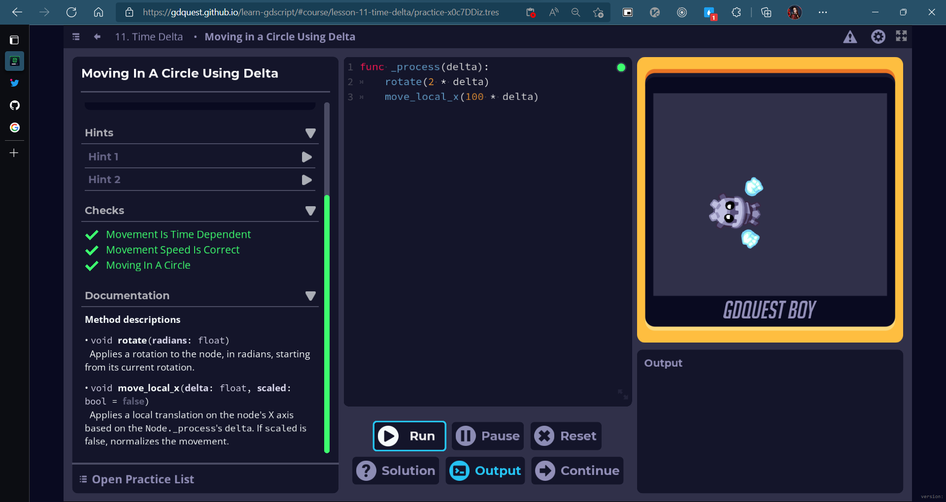 Lesson 11 Practice Bug · Issue 481 · Gdquestlearn Gdscript · Github 7323