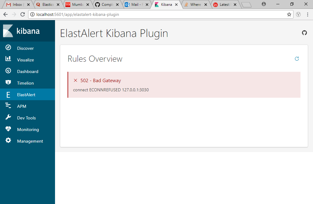 Complete redesign of plugin for Kibana 6.3 · Issue #56 · bitsensor/elastalert-kibana-plugin · GitHub
