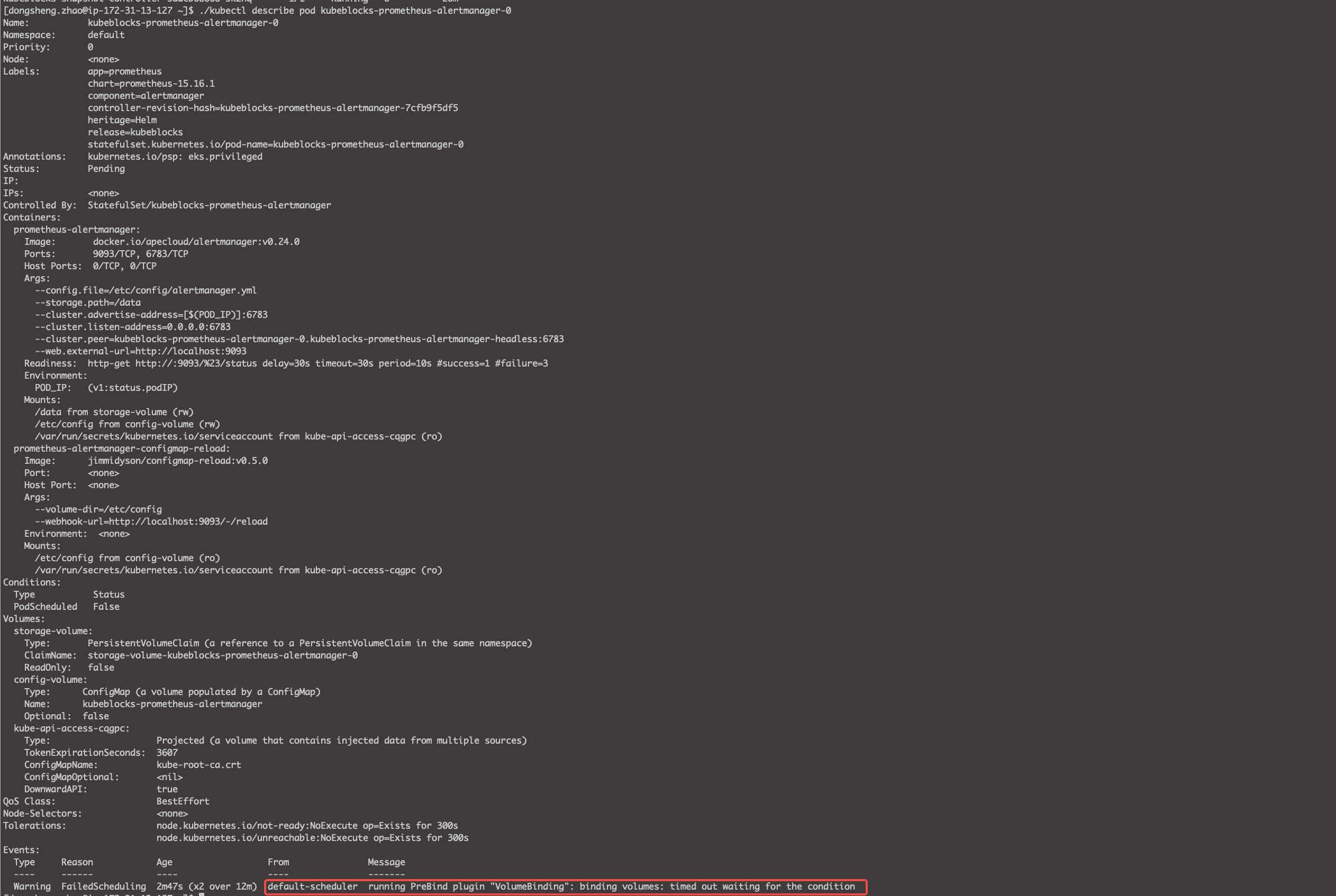 [BUG] Install kubeblocks hang because prometheus pods are pending · Issue #1515 · apecloud ...