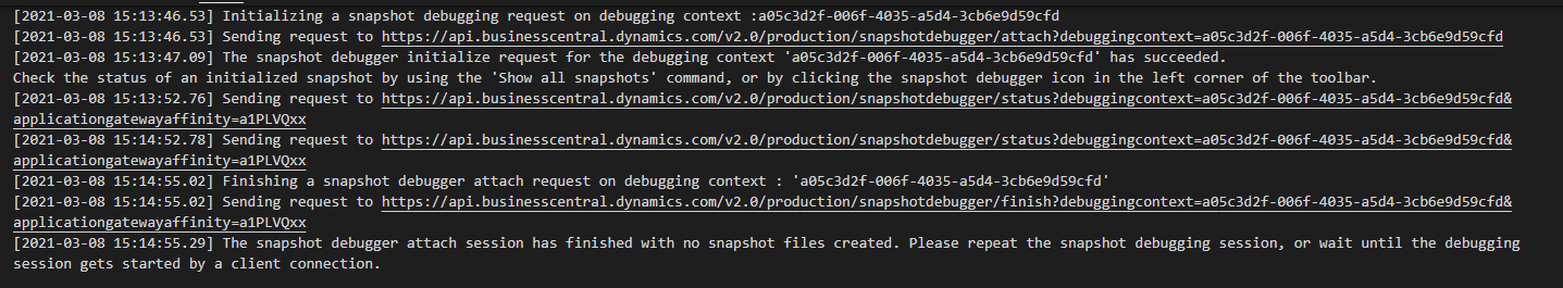 Error in snapshot debugging · Issue #6490 · microsoft/AL · GitHub