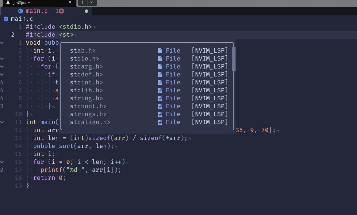 lsp branch can not auto complete header file · Issue #1 · jinzhongjia/neovim-config · GitHub