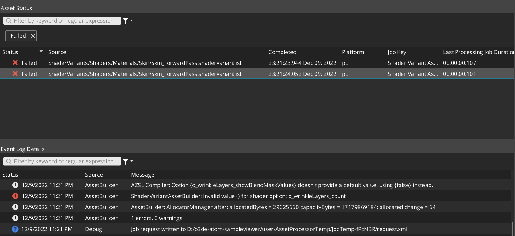 Shader option o_wrinkleLayers_count can not be reflect correctly · Issue #13625 · o3de/o3de · GitHub