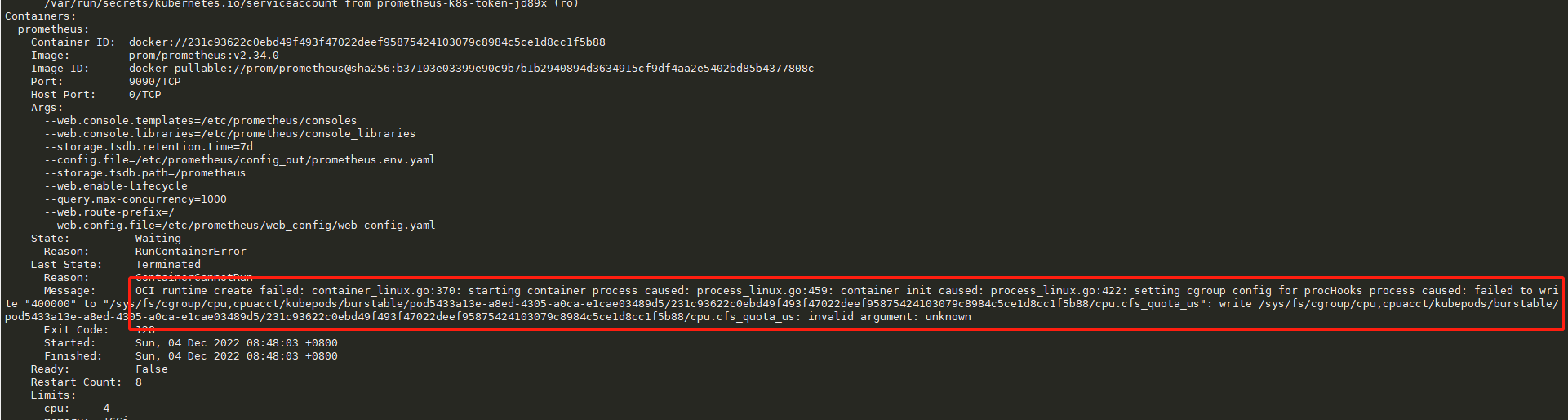 Prometheus CrashLoopBackOff · Issue #5404 · kubesphere/kubesphere · GitHub