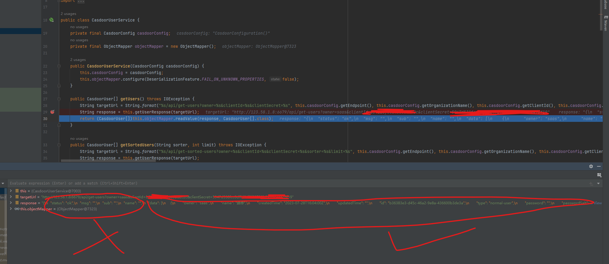 Get user error · Issue #35 · casdoor/casdoor-spring-boot-starter · GitHub