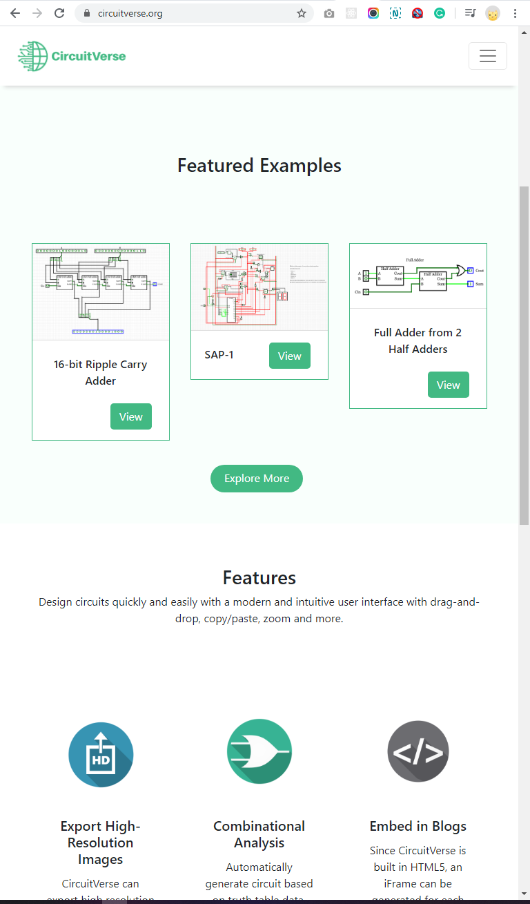 Featured Examples cards · Issue #1323 · CircuitVerse/CircuitVerse · GitHub