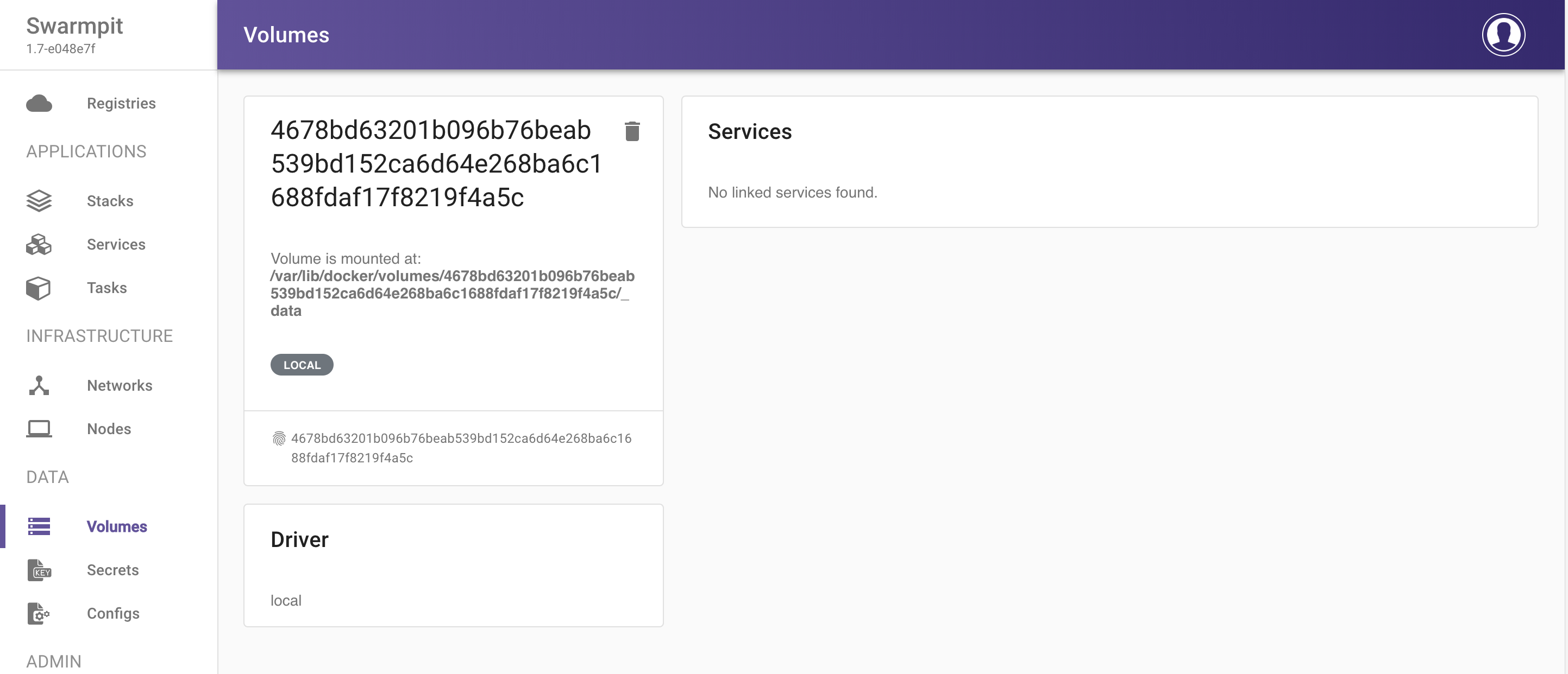 Remove Volumes · Issue #317 · swarmpit/swarmpit · GitHub
