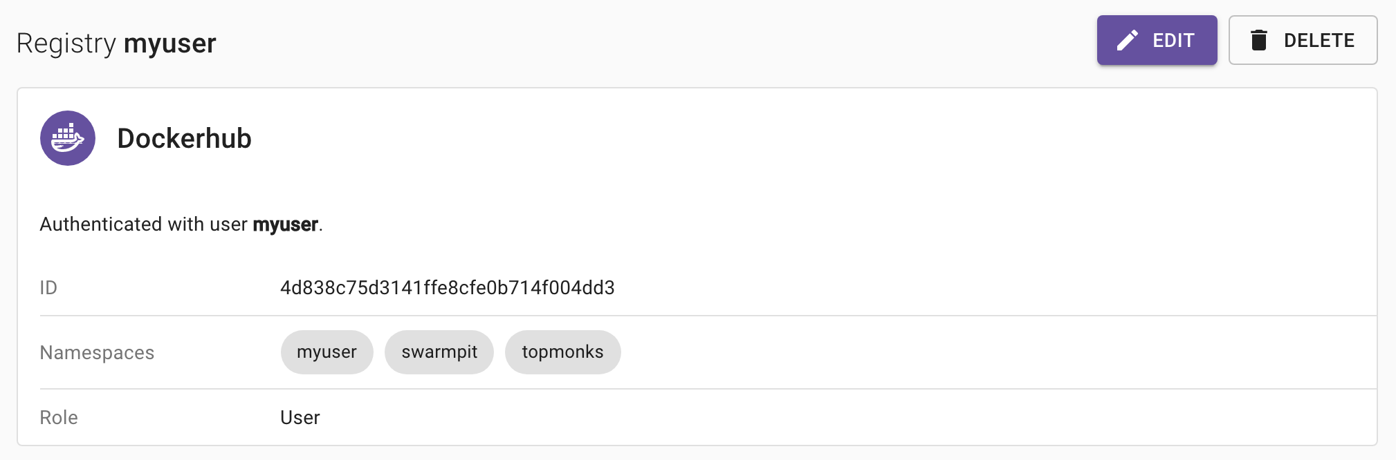 Unable to have a different organization namespace in an added registry · Issue #532 · swarmpit ...