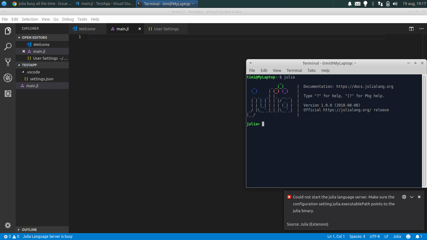 Julia Server is busy. (julia 1.0.0/vscode/ubuntu) · Issue #28765 ...