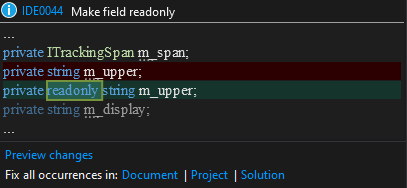 Preview of suggested bulb actions · Issue #218 · microsoft/VSSDK-Extensibility-Samples · GitHub