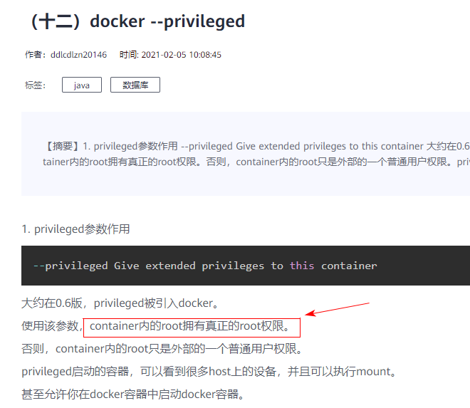 I want to know if the docker --privileged command could cause some safe problem? · Issue #463 ...