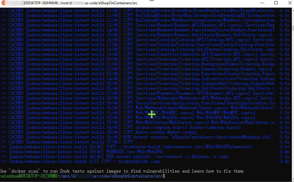 Build Failed · Issue 1702 · Dotnet Architectureeshoponcontainers · Github 