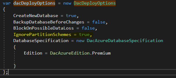 Dacdeployoptions Not Using Ignorepartitionschemes Setting · Issue 114 · Microsoft Dacfx · Github
