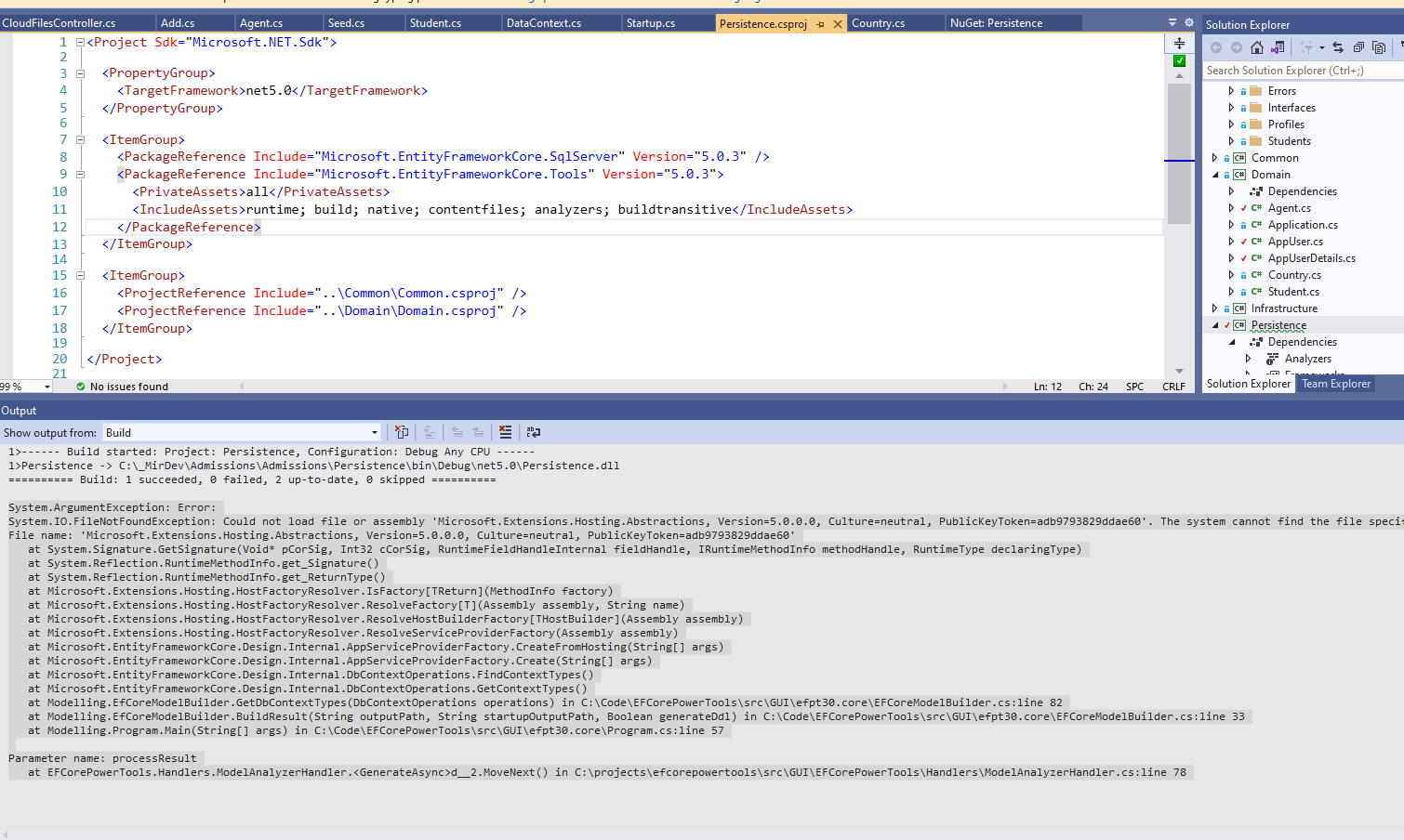 EF Core Power Tool Issue with VS 2019 · Issue #908 · ErikEJ ...