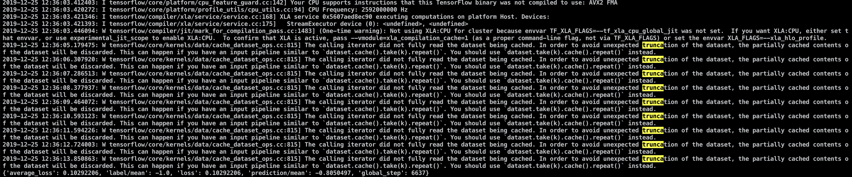We Get The Warning About Truncated Iterator In Sqlflow · Issue 1539 · Sql Machine Learning